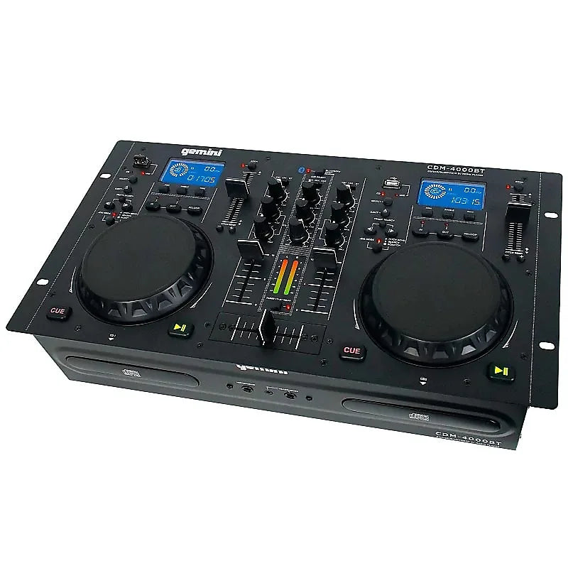 Gemini CDM-4000BT 2-Chan Dual CD/MP3/USB DJ Media Player Controller/Mi ...